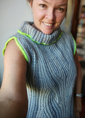 Ravelry: Wolfi brioche Vest pattern by Hookloopsarah Sarah
