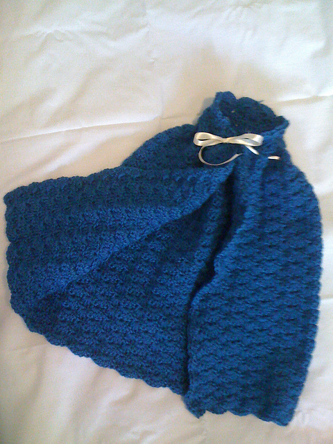 Ravelry: Blue Snow Cape pattern by Carisa Silvesan