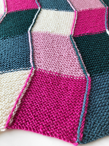 Ravelry: Wonky Blocks Blanket (knit) pattern by Carissa Browning