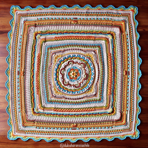 Ravelry: Fiesta Manta pattern by Sandra Salas