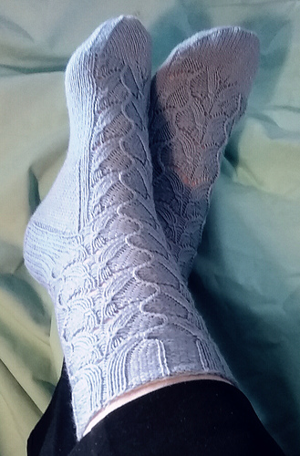 Ravelry: Tidal Waves Socks pattern by There She Knits