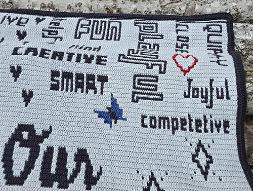 Ravelry: Family Mosaic Overlay Blanket/Throw pattern by Carol Webster