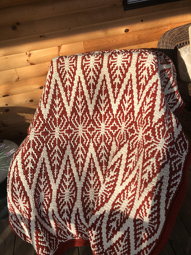 Ravelry: Simply Diamonds Mosaic Overlay Blanket pattern by Carol Webster