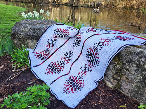 Ravelry: Amazing Braids Mosaic Overlay Blanket pattern by Carol Webster