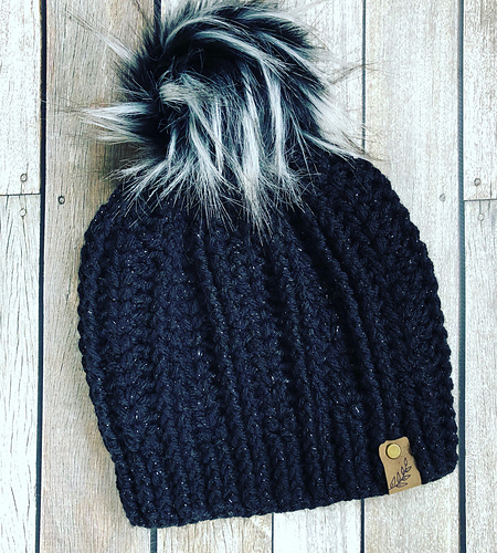 Ravelry: Channel Beanie/Messy Bun Beanie pattern by Carol's Off the ...