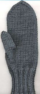Ravelry: Two-Needle Adult Mitten pattern by Anne Hanson