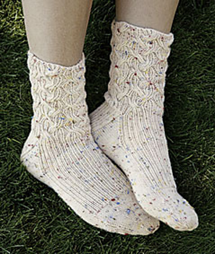 Ravelry: Aran Braided Socks pattern by Susan Lawrence