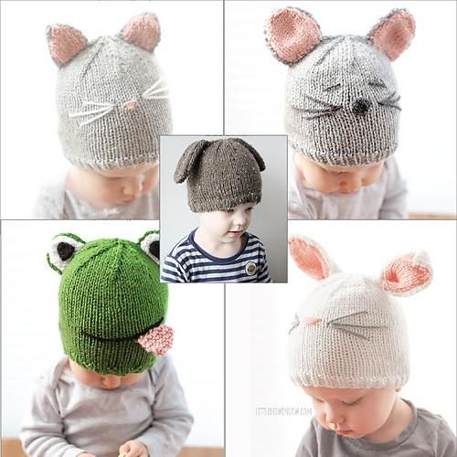 Ravelry: Family Pet Hats Pattern Bundle - patterns
