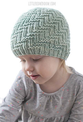 Ravelry: Woven Zig Zag Hat pattern by Cassandra May