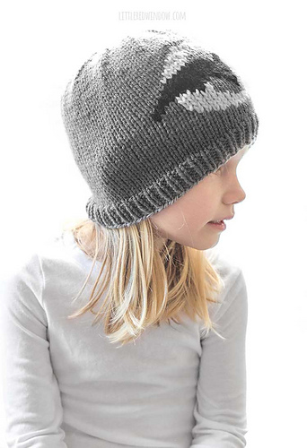 Ravelry: Spooky Moon & Bat Hat pattern by Cassandra May