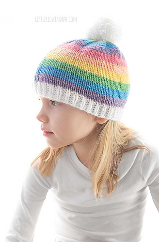 Ravelry: Hemisphere Rainbow Hat pattern by Cassandra May