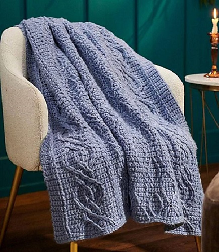 Ravelry: Threaded Mist Blanket pattern by Amy Gunderson