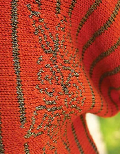 Ravelry: Rose Motif Stripe Jumper pattern by Sian Brown Knitwear Design