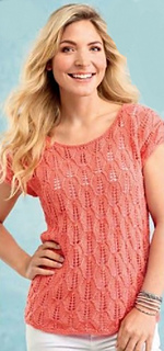 Ravelry: Hexagon Fern Top pattern by Sian Brown Knitwear Design