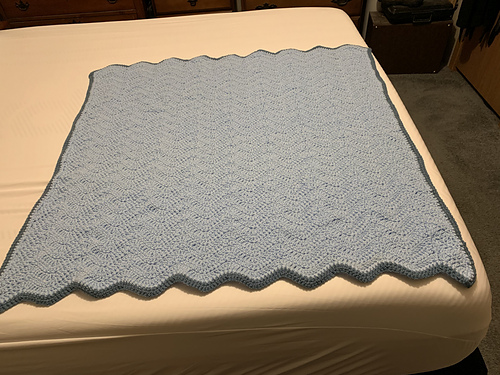 Ravelry: EASY BREEZY Ripple Baby Blanket pattern by Bonnie Barker