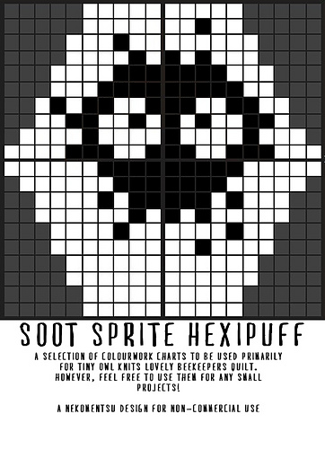 Ravelry: Soot Sprite Hexipuff pattern by Lula Lavender
