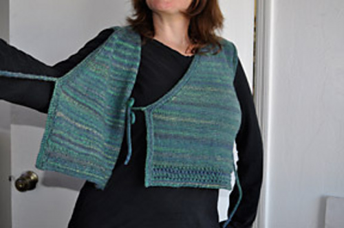Ravelry: Crossover Vest pattern by Crystal Palace Yarns