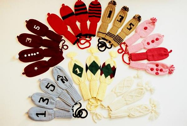 Ravelry: #4 Golf Club Covers pattern by Betsy Trempy