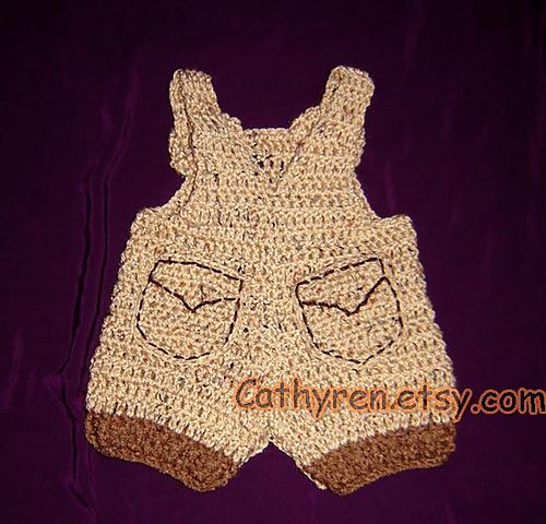 Ravelry: Baby Teddy Bear Overalls, Shortalls pattern by Cathy Ren
