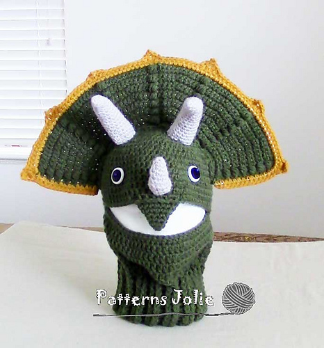 Ravelry: Triceratops Mask Hat pattern by Cathy Ren