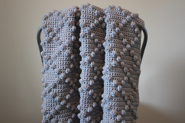 Ravelry: Diamond Bobble Throw pattern by Paws and Wool