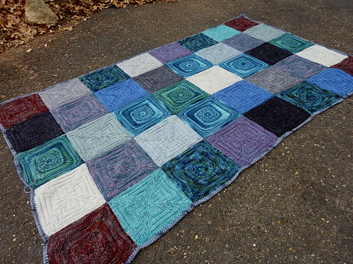 Ravelry: Crossed Purposes 9" Knit Afghan Block Square pattern by ...