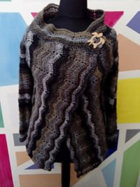 Ravelry: Merry Ripple Cardigan pattern by Carole Marie