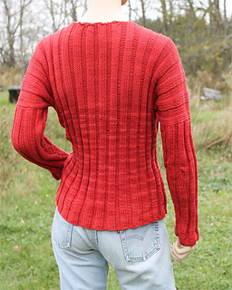 Ravelry: GreTa Ribbed Sweater pattern by Claire Baksa