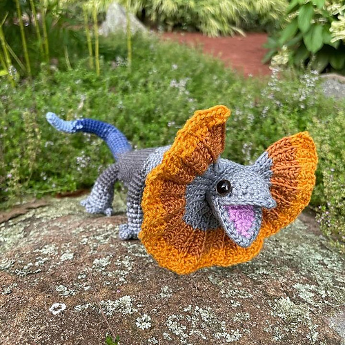 Ravelry: Farrin the Frilled Lizard pattern by Chanel Beauchamp