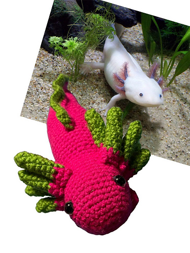 Ravelry: Addie the Dragon Fruit Axolotl pattern by Chanel Beauchamp
