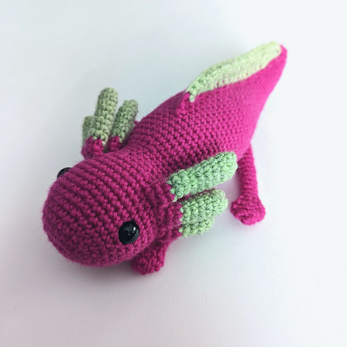 Ravelry: Addie the Dragon Fruit Axolotl pattern by Chanel Beauchamp