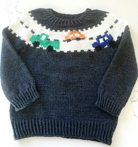 Ravelry: Car track sweater/pullover/tröja pattern by Ruta D.