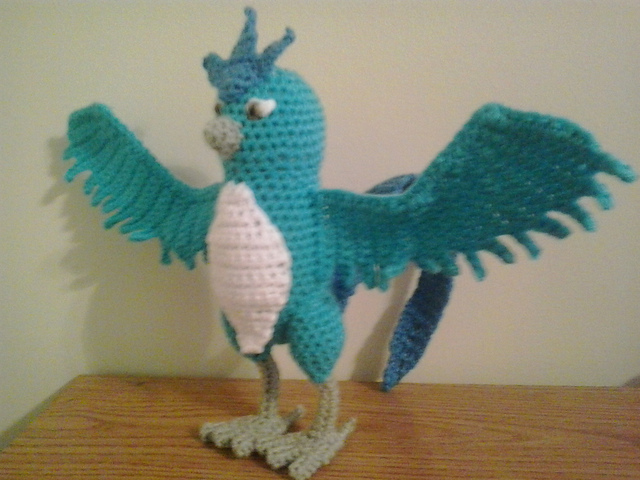 Ravelry: #144 Articuno (Pokemon) pattern by Christjan Bee