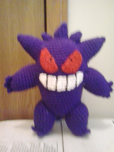 Ravelry: #094 Gengar (Pokemon) pattern by Christjan Bee