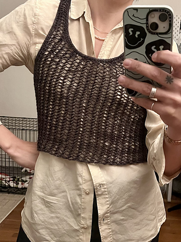 Ravelry: Pure Mesh Tank Top pattern by James N Watts