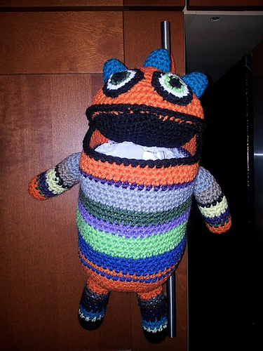 Ravelry: Monster Bag Holder pattern by Courtney Deley