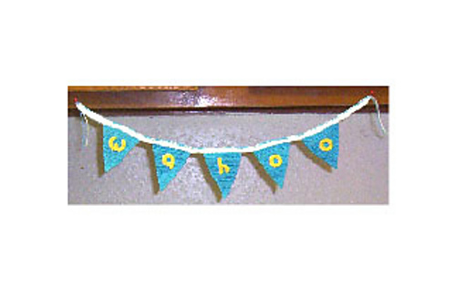 Ravelry: Pennant Banner - Wahoo pattern by Cecinatrix