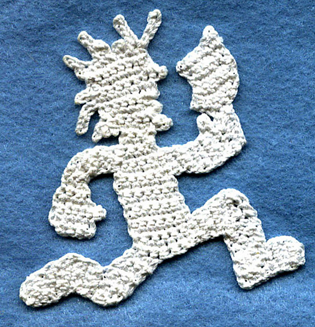Ravelry: Hatchet Man based thread applique pattern by Cecinatrix