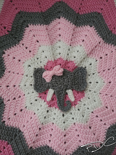 Ravelry: Cutie Patootie Elephant Applique pattern by Charity Fausnaught