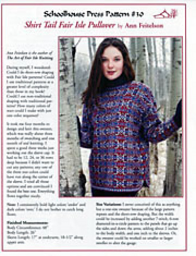 Ravelry: Schoolhouse Press Patterns #30, Shirt Tail Fair Isle Pullover ...