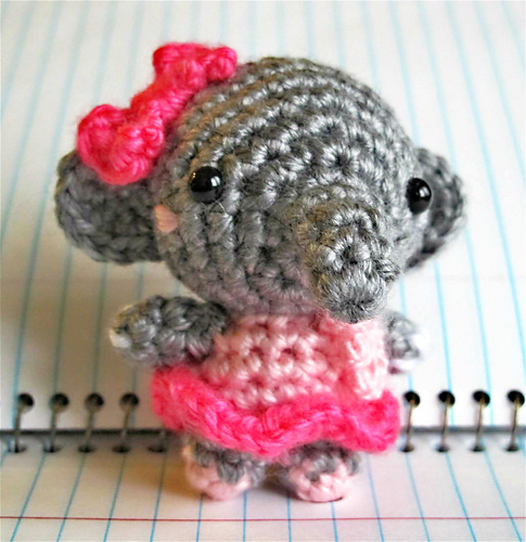 Ravelry: Mini Gracie Elephant Keychain pattern by amilovers