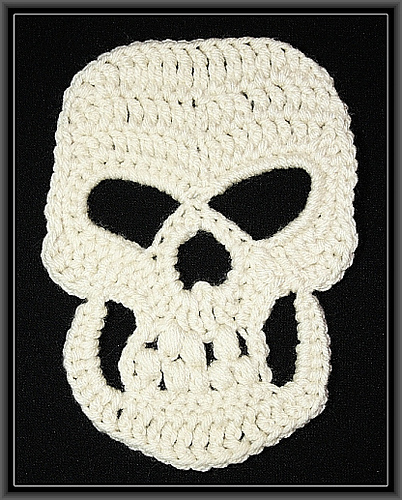 Ravelry: Granny's Skull Applique & 10" Afghan Square pattern by Chelsea ...