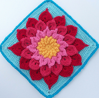 Ravelry: cherbear1975's "Lucy Pack Squares" 2015 Blanket Square 7 "The ...