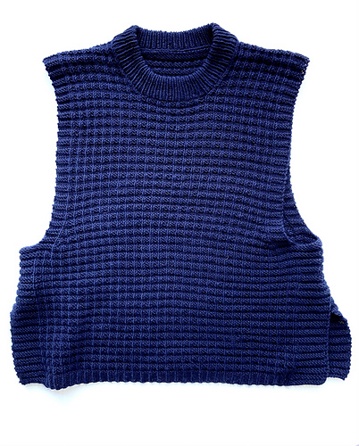 Ravelry: Waffle Vest pattern by Chiaki Hayashi