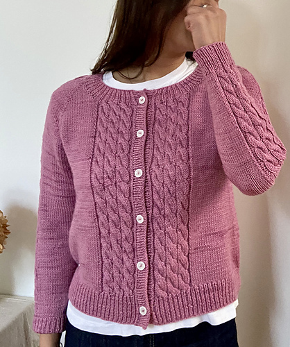 Ravelry: Cropped Cabled Cardi pattern by Chiaki Hayashi