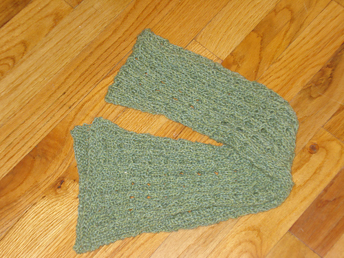 Ravelry: Reclaimed Cashmere Lacy Scarf pattern by Beverly Vasquez