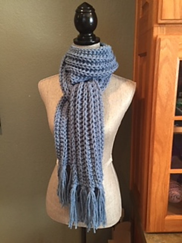 Ravelry: No-Purl Ribbed Scarf pattern by Louis Chicquette