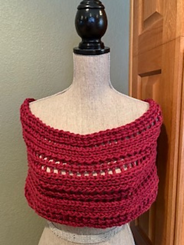 Ravelry: Ladder Lace Rib Stitch Cowl pattern by Louis Chicquette
