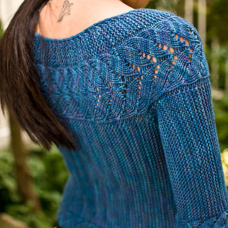 Ravelry: chikka's vine yoke cardigan