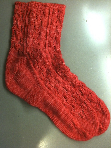 Ravelry: Dancing Flames Socks pattern by Cindy Garland